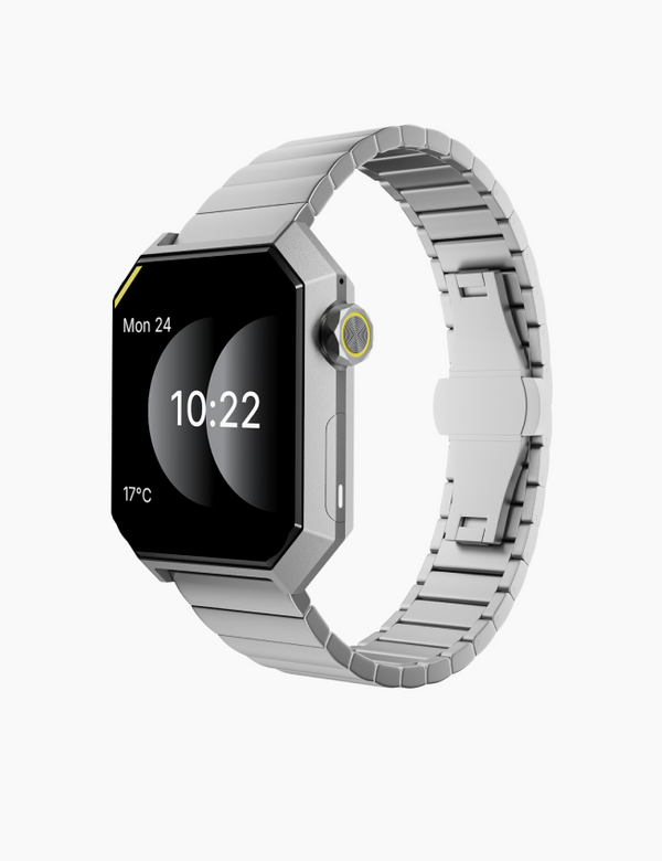 Get Chrome Silver Watch Strap for Anarc Smart Watches – Layers