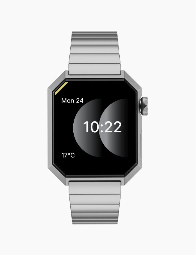 Get Chrome Silver Watch Strap for Anarc Smart Watches – Layers