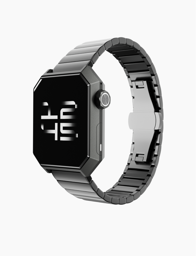 Get Black Skin Smart Watch Strap for Anarc Watches – Layers