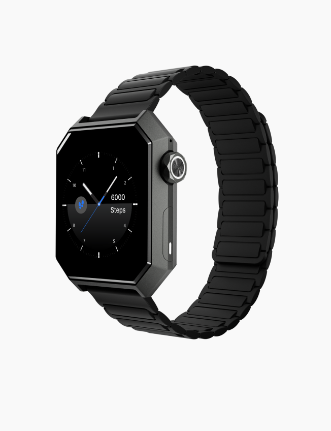 Buy Midnight Black Smart Watch Strap for Anarc Watches – Layers